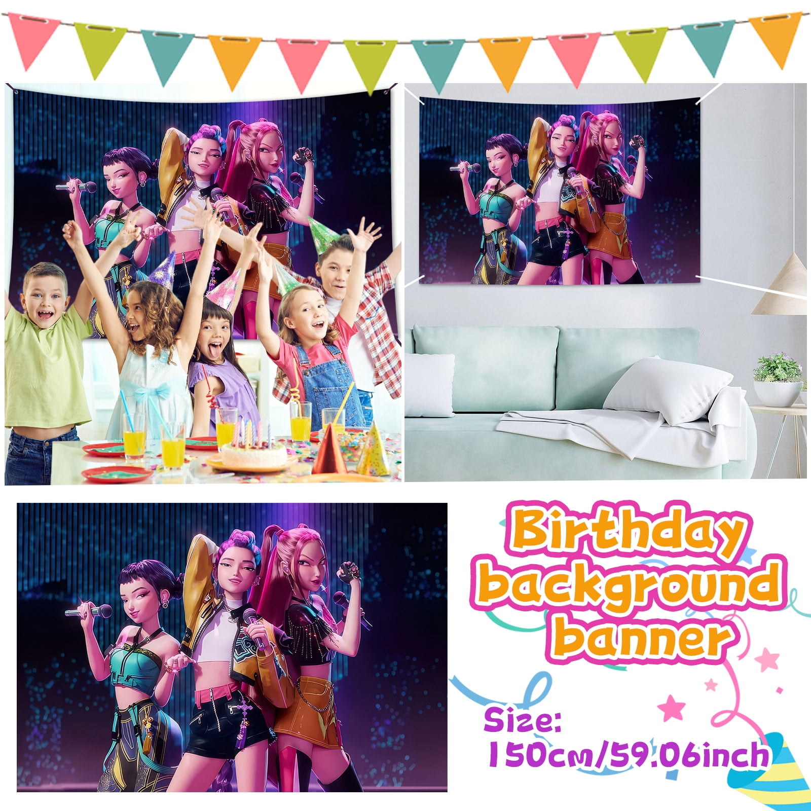 2025 Kpop Demon Hunters Birthday Party Supplies, Birthday Decorations ...