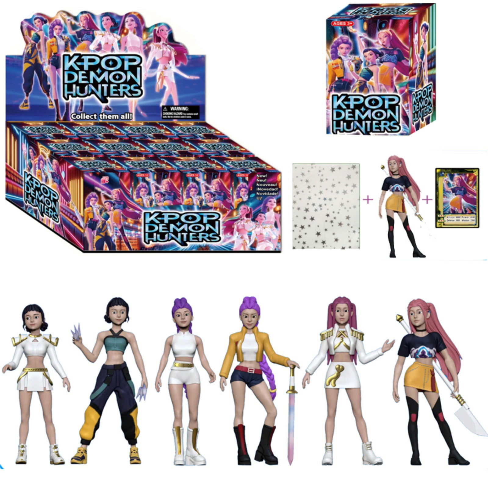 2025 Kpop Demon Hunters Blind Box Action Figures - Miniature Desk Decor ...