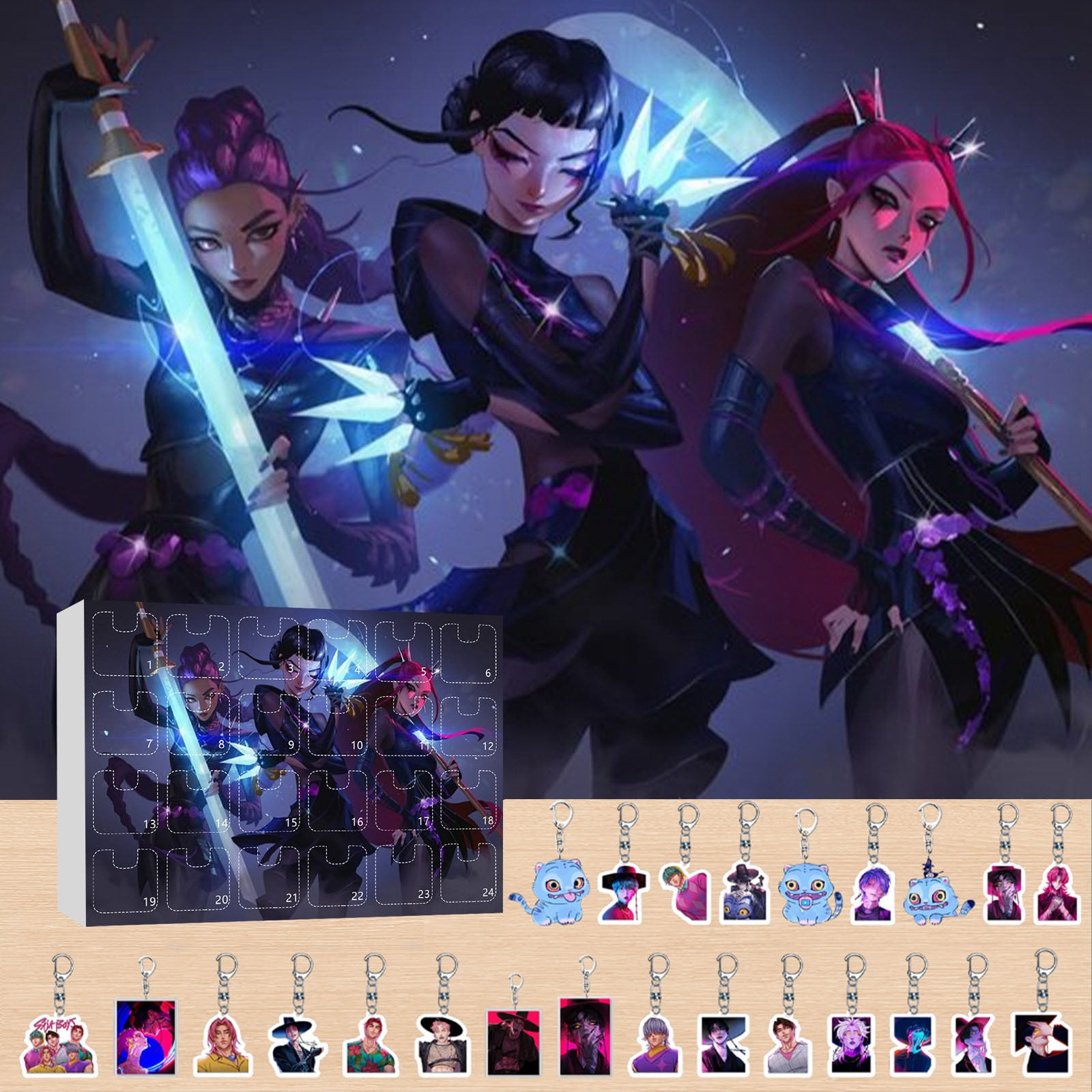 2025 Kpop Demon Hunters Collection Blind Box,2025 Countdown Calendar ...