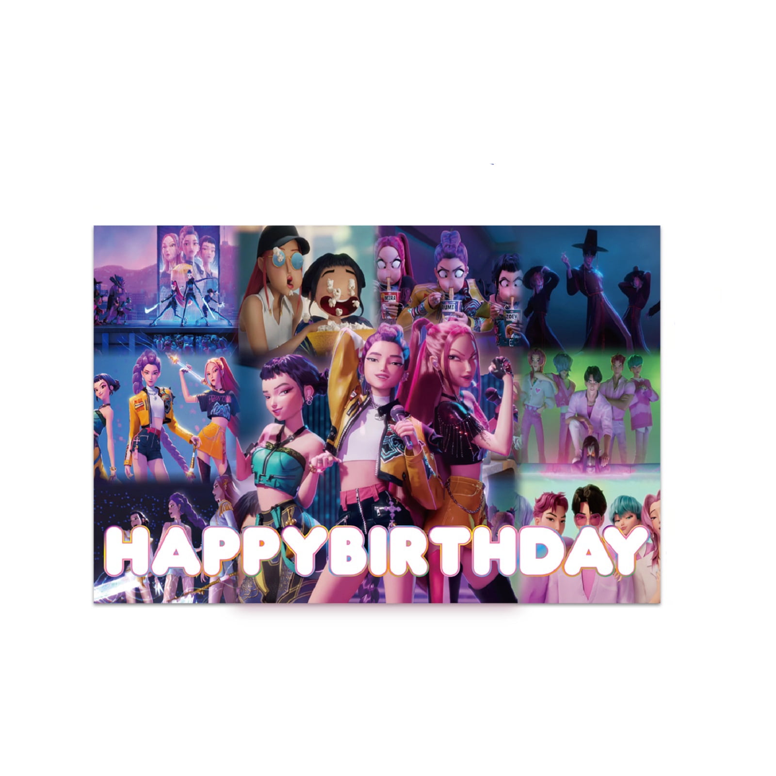 2025 Kpop Demon Hunters Party Supplies, Birthday Decorations Set Kpop ...