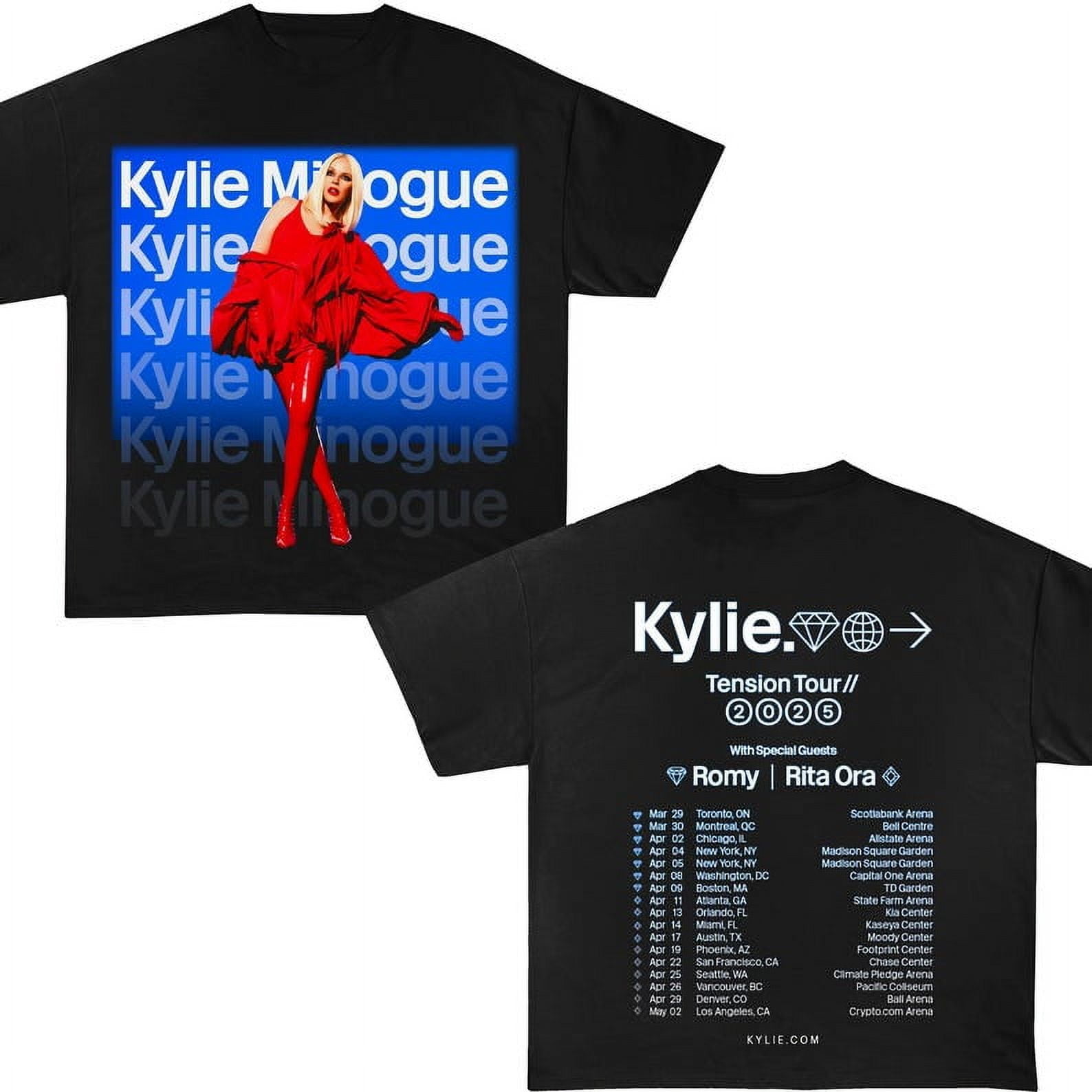 2025 Kylie Minogue Tension World Tour Shirt, Kylie Minogue 2025 Concert ...