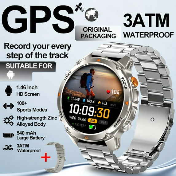 2025 LATEST Unisex 1.32" AMOLED GPS Smart Watch, Dual-band Chip, Multi ...