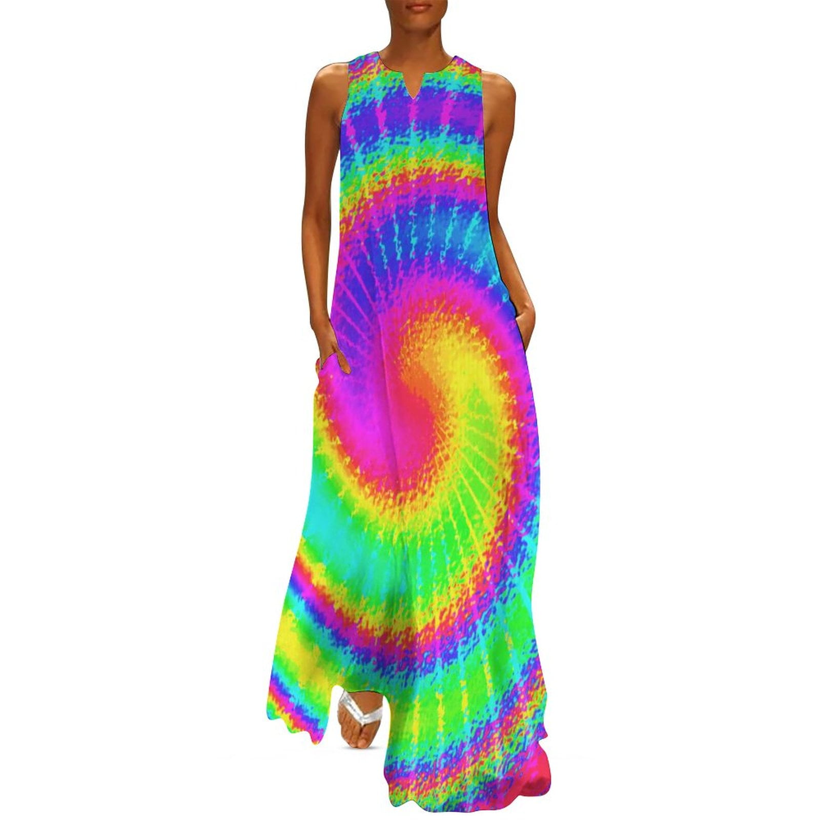 2025 LGBT Dress Gay Pride Flag Print Elegant Maxi Dress Street Wear ...