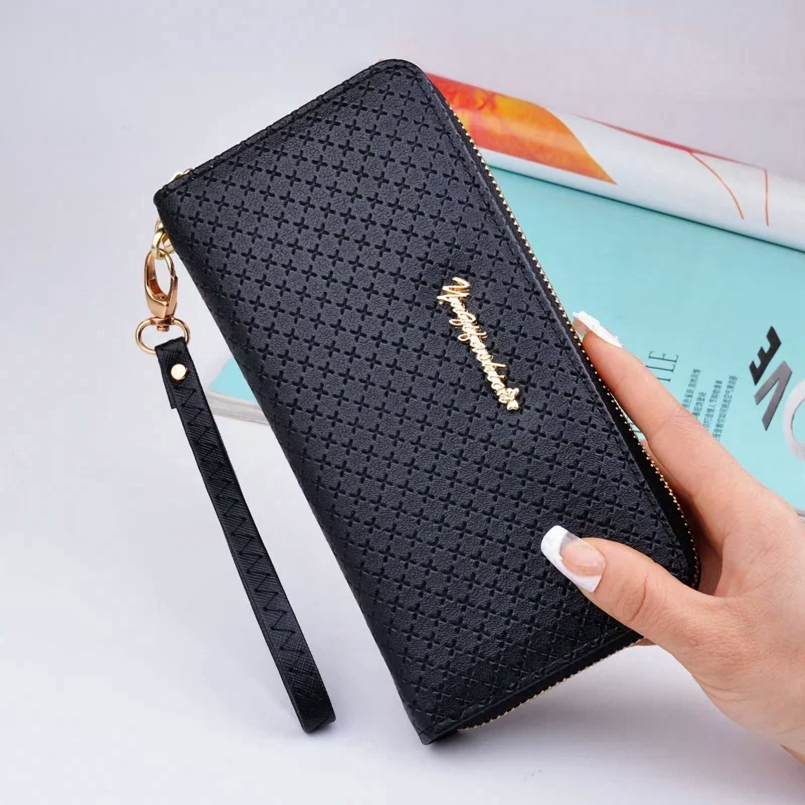 2025 Ladies Zipper Purse Large Capacity Practical Hand Wallet Woman PU ...