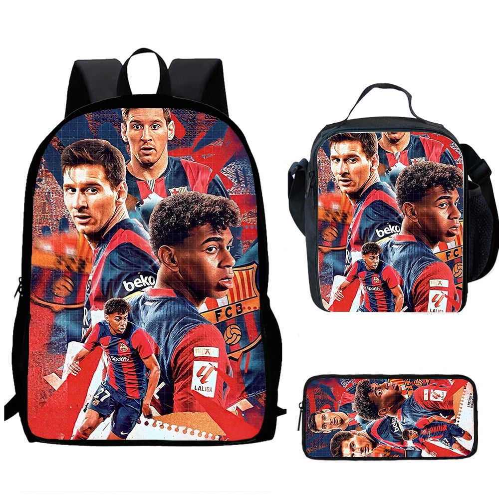 SALQGBUW Lamine Yamal backpack outdoor bag 3 in 1 bookbag shoulder bag ...