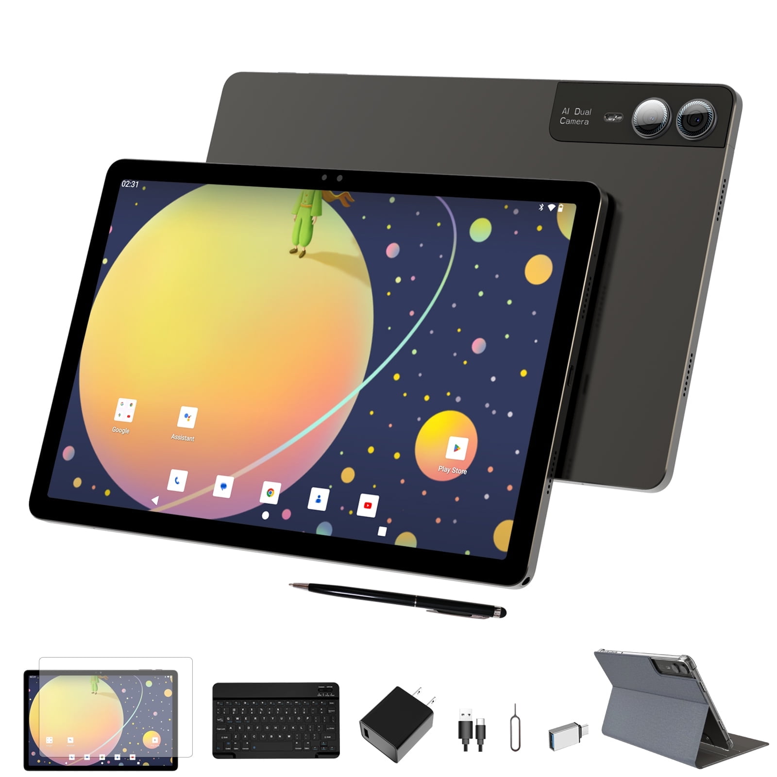 2025 Latest 11 inch Tablet Android 14 Tablet 18GB RAM 128GB ROM, 2K ...