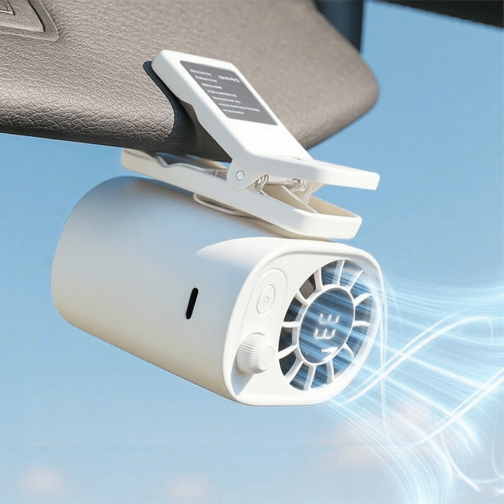 2025 Latest 3-in-1 Neck Hanging Car Fan - 100 Wind Speeds, LED Display ...