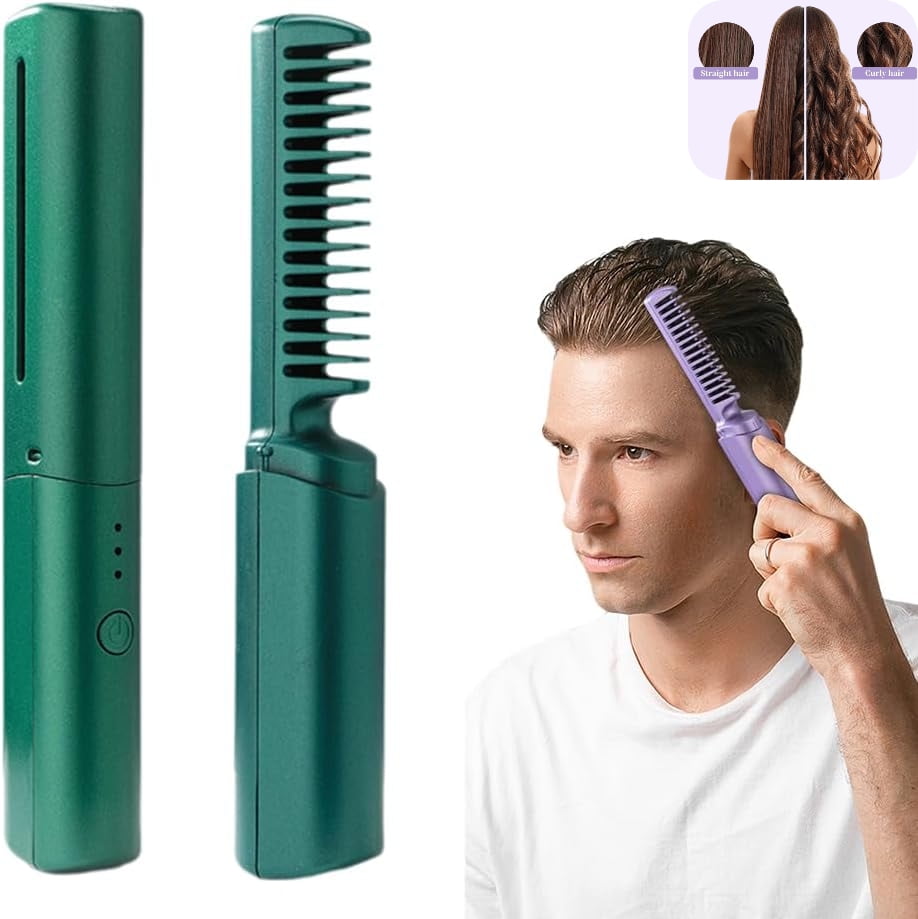 2025 Latest Hairdressing Comb, Ceramic Hair Dressing Comb, Mini Dual ...