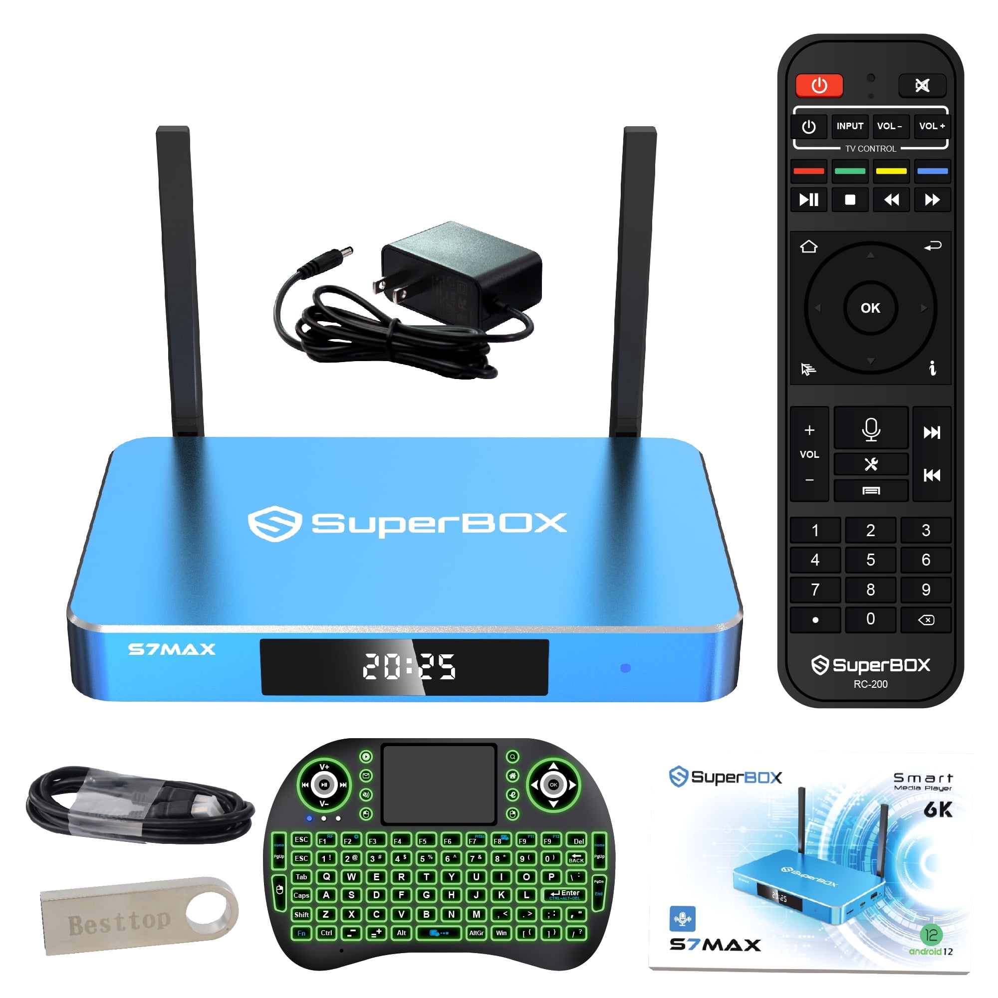 2026 Latest Smart S-uperbox S-7 Max Fully Loaded, Super Stable Box S ...