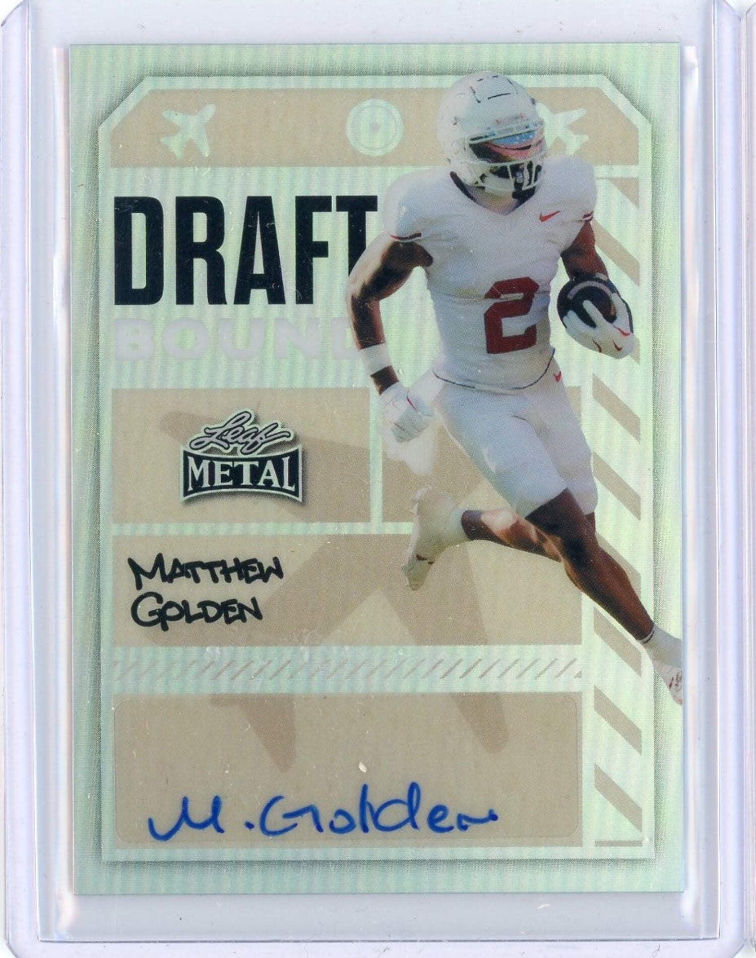 2025 Leaf Metal Matthew Golden #DBAMG1 Draft Bound Silver /69 Rookie RC ...