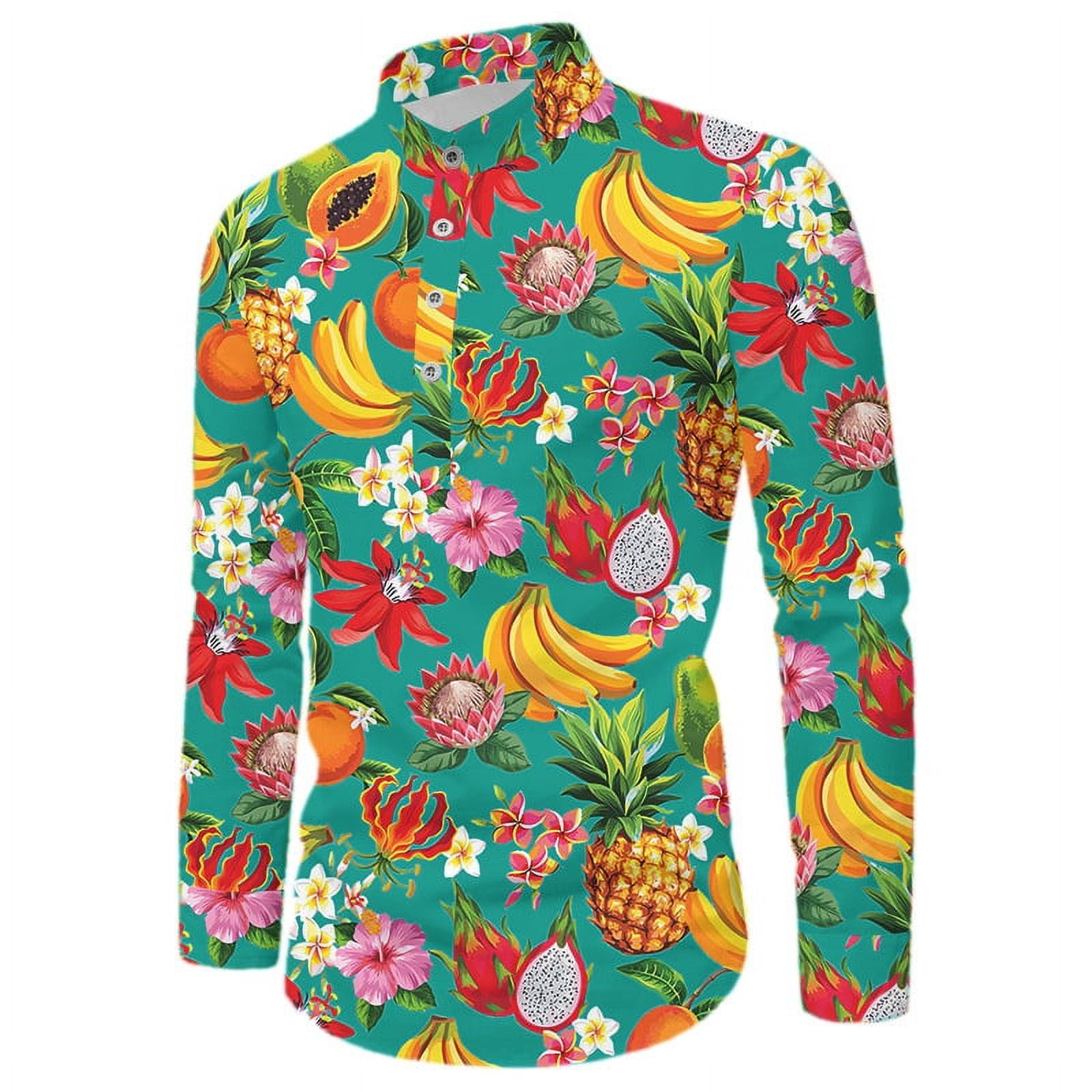 2025 Leopard Shirts Men Fashion Shirt Long Sleeve Hawaiian Shirts Cuba ...