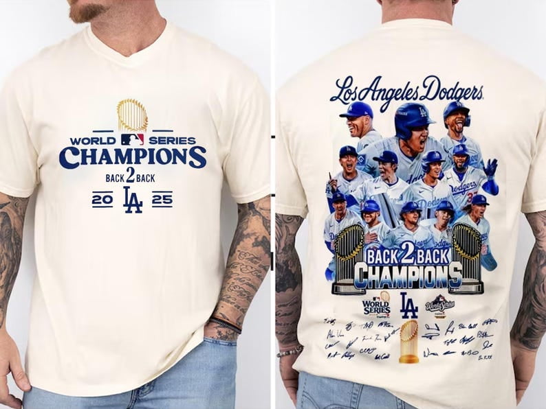 2025 Let’s Go Champions T-Shirt, Dodgers Baseball Shirt, LA Fan Gift ...