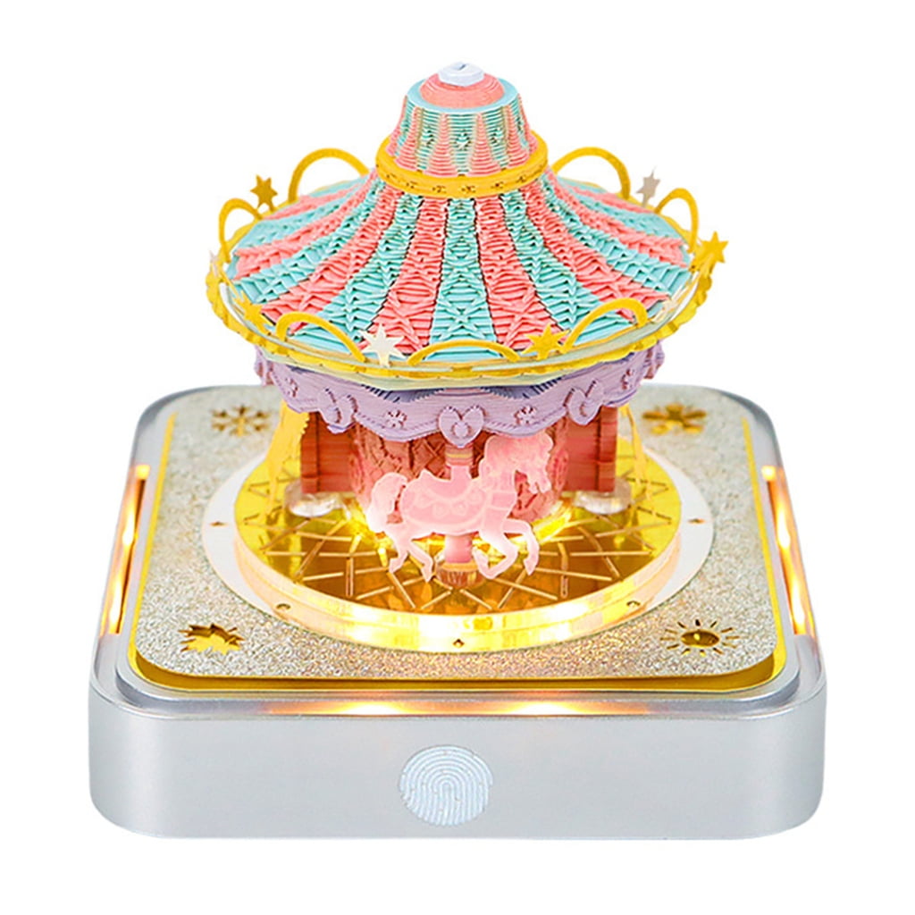 2025 Light Up Desk Calendar, 3D Paper Carving Art Calendar Note Pad ...
