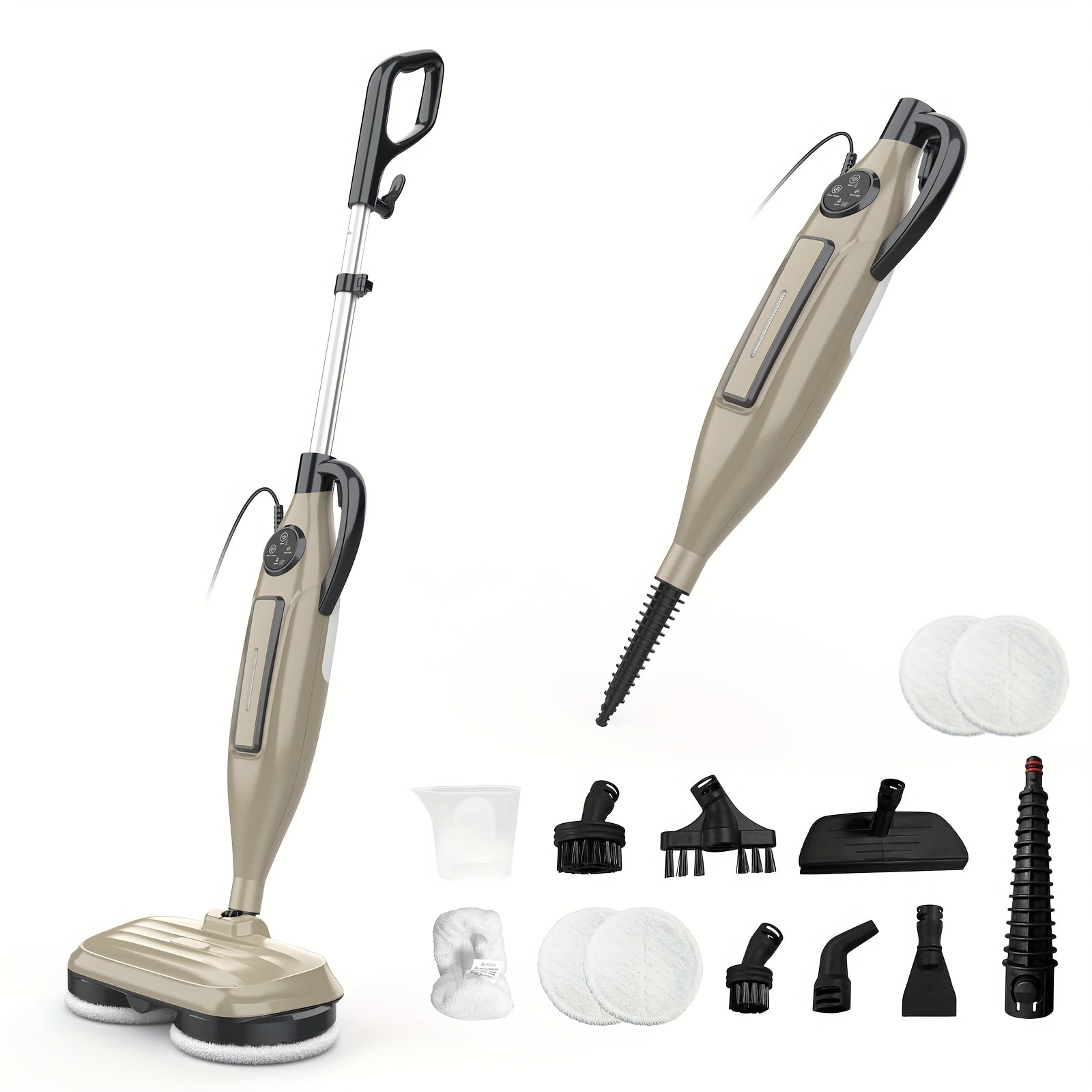 2025 Lightweight Steam Mop - Rotating Spin Pads, Steam Blaster Tech, 10 ...