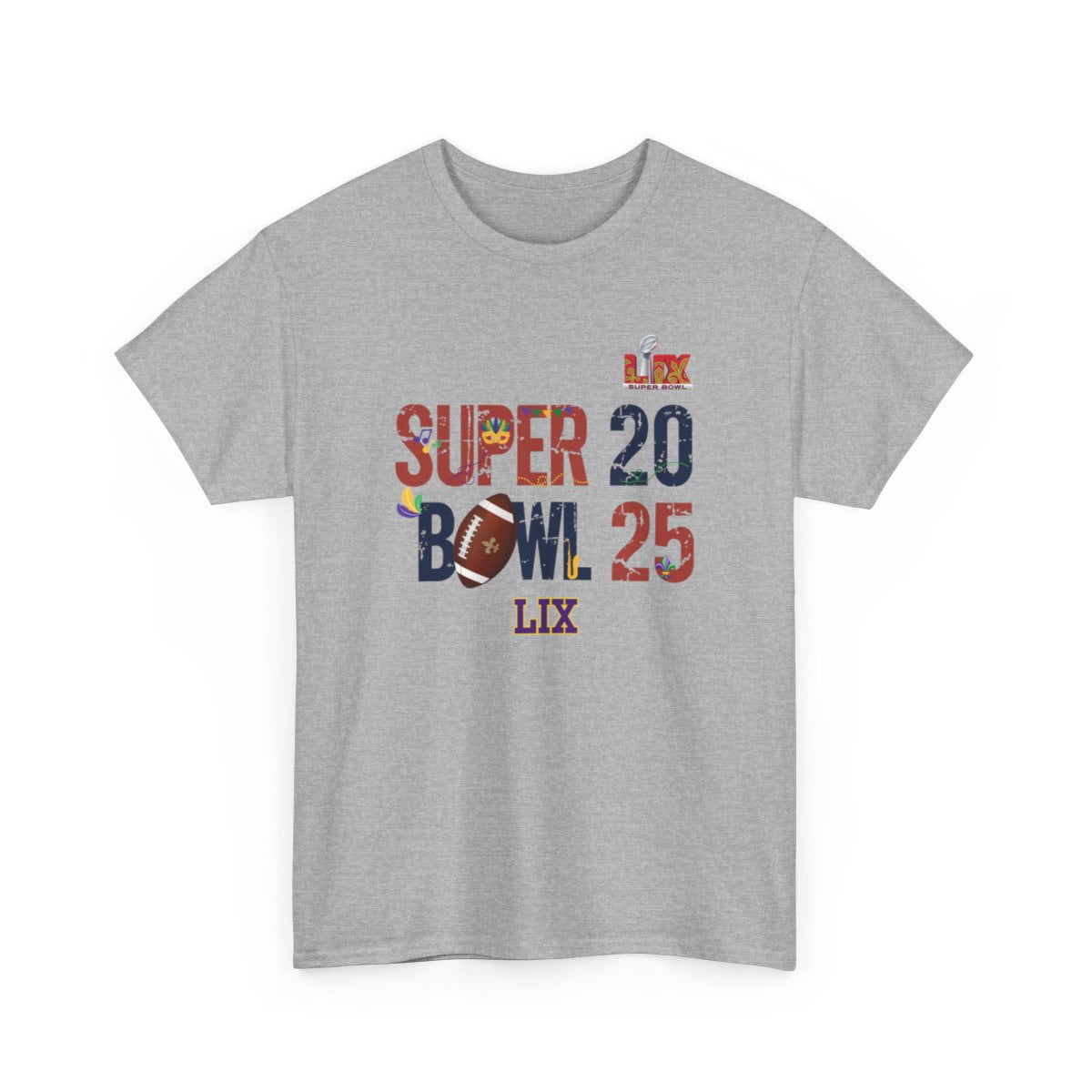 2025 Lix Super Bowl in New Orleans LA Unisex Heavy Cotton Tee ...