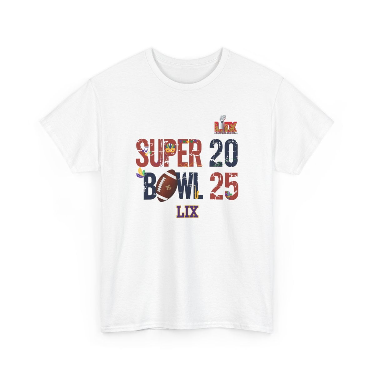 2025 Lix Super Bowl in New Orleans LA Unisex Heavy Cotton Tee ...