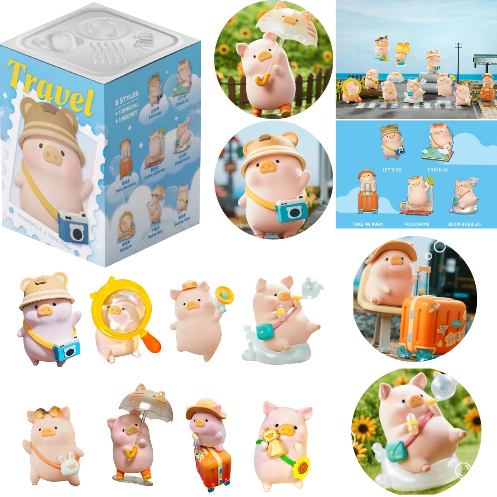 2025 LuLu the Piggy Surprise Blind Box Series - 2.7 Inch LuLu the Piggy Toys Dolls, Micro ...