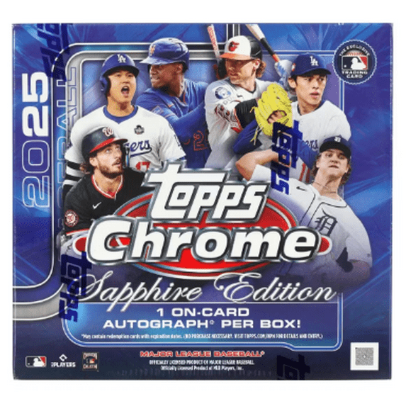 2025 MLB Topps Chrome Baseball Sapphire Edition Box! (1 On-Card Auto ...