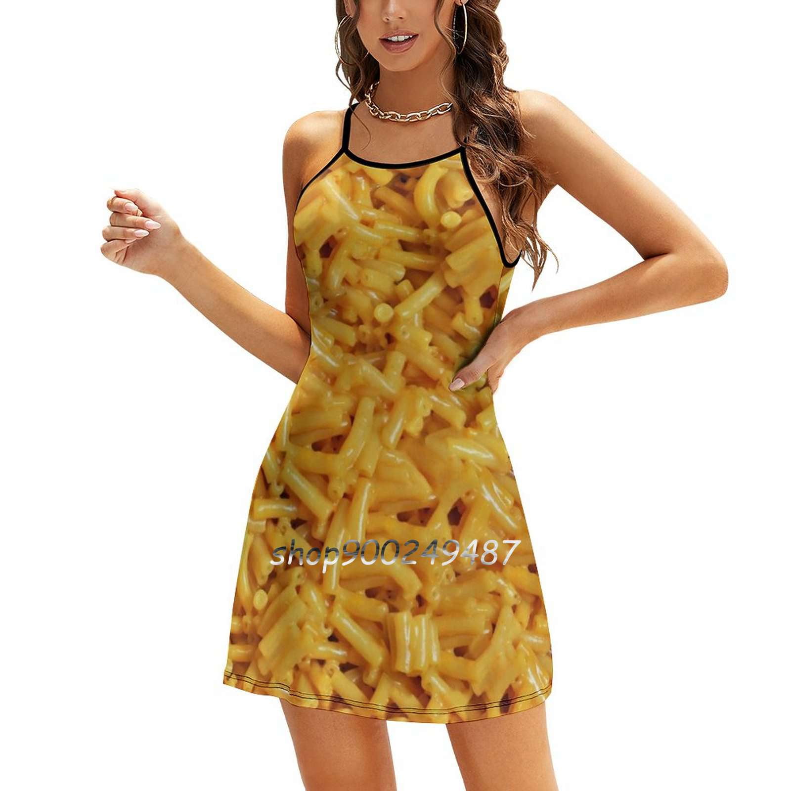 2025 Mac And Cheese Square Neck Dress Sweet Summer Dress Women Elegant ...