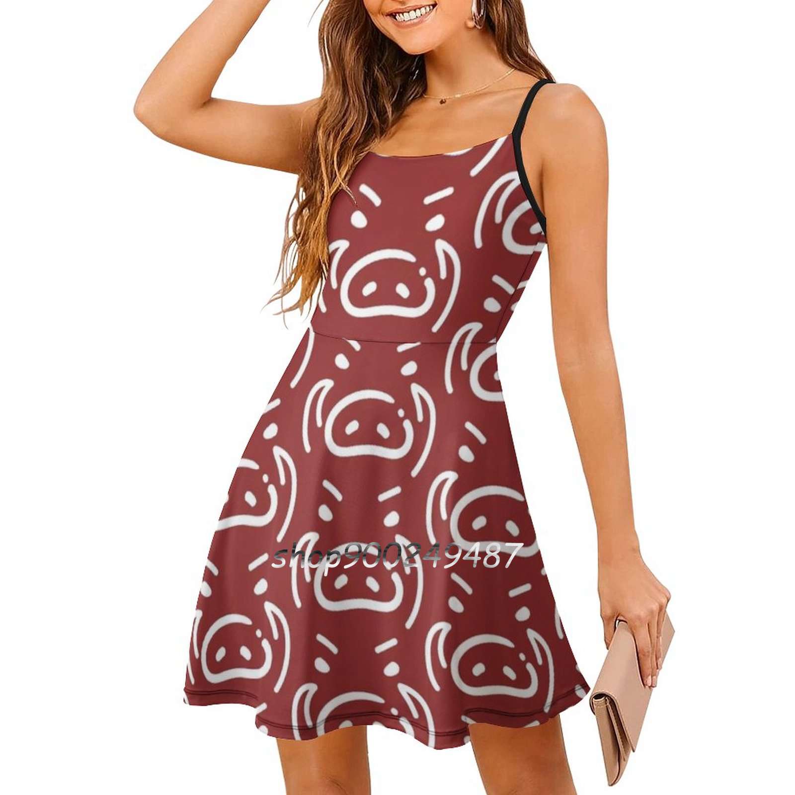 2025 Mad Hog Square Neck Dress New Plus Size Elegant Women Waist Tight ...