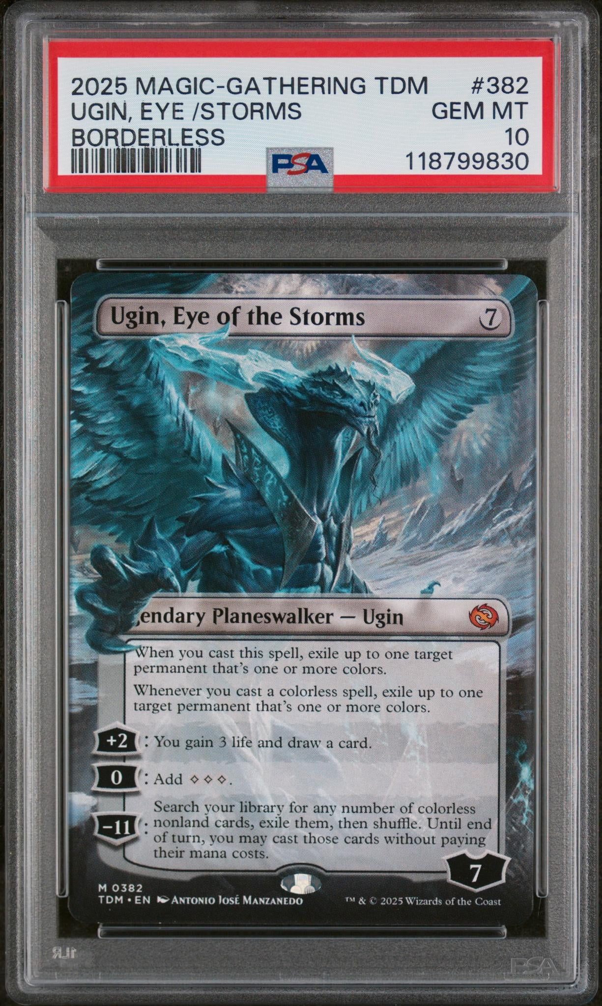2025 Magic the Gathering Tarkir: Dragonstorm Borderless Ugin Eye of the ...
