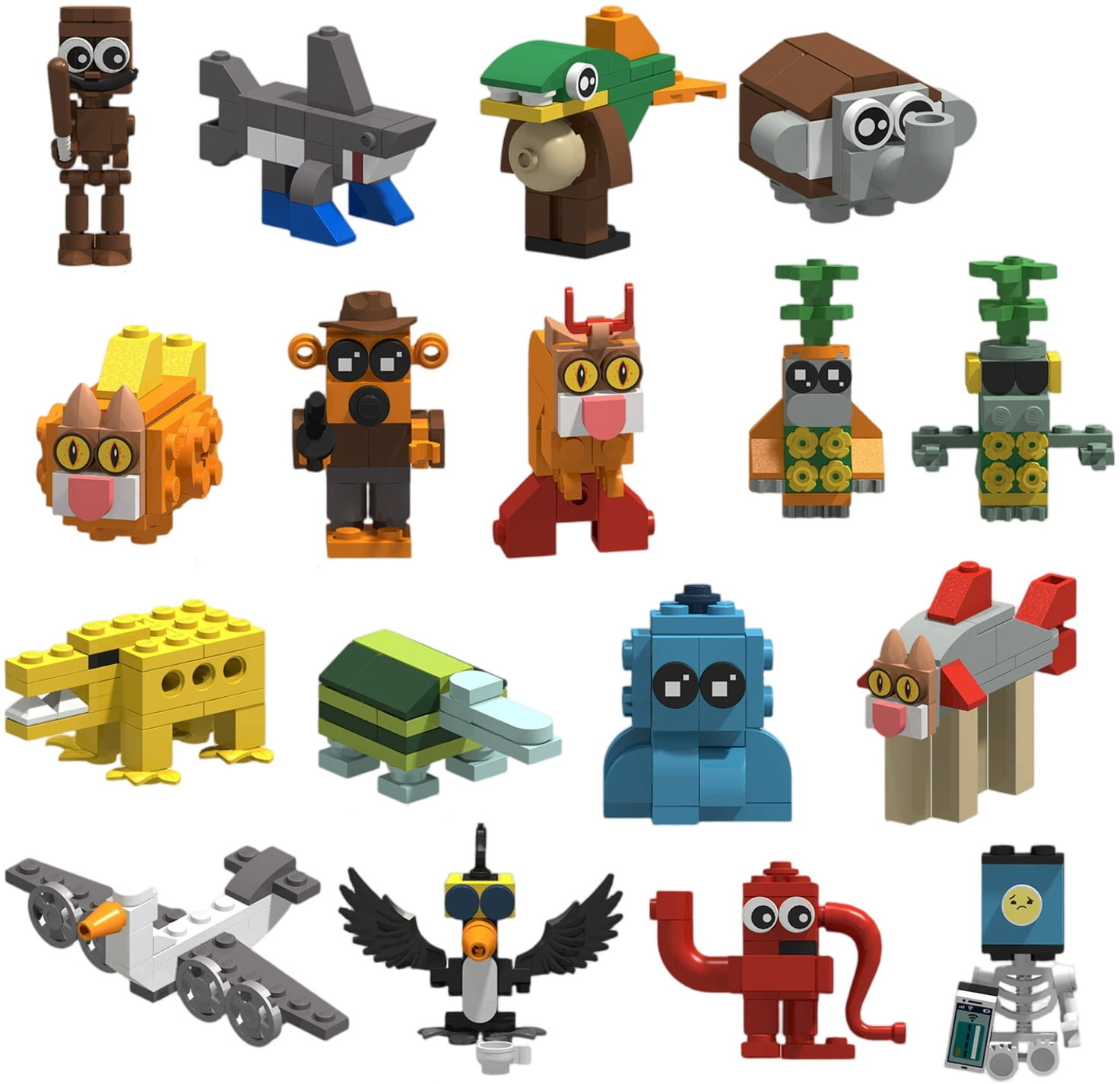 2025 Magical Tung Tung Tung Sahur Building Blocks-17Pcs Tralalero ...