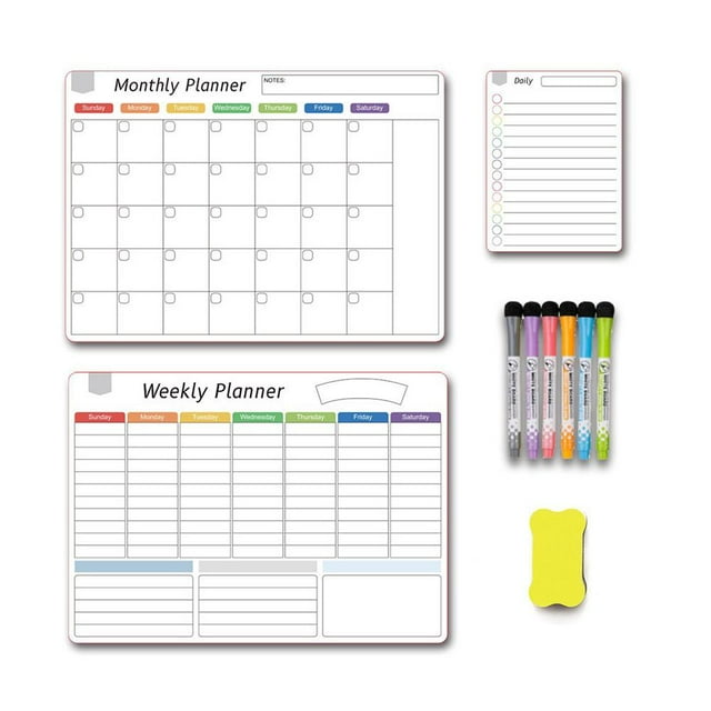 2025-Magnetic Message Boards - Calendar Whiteboard For Wall M2P0 ...