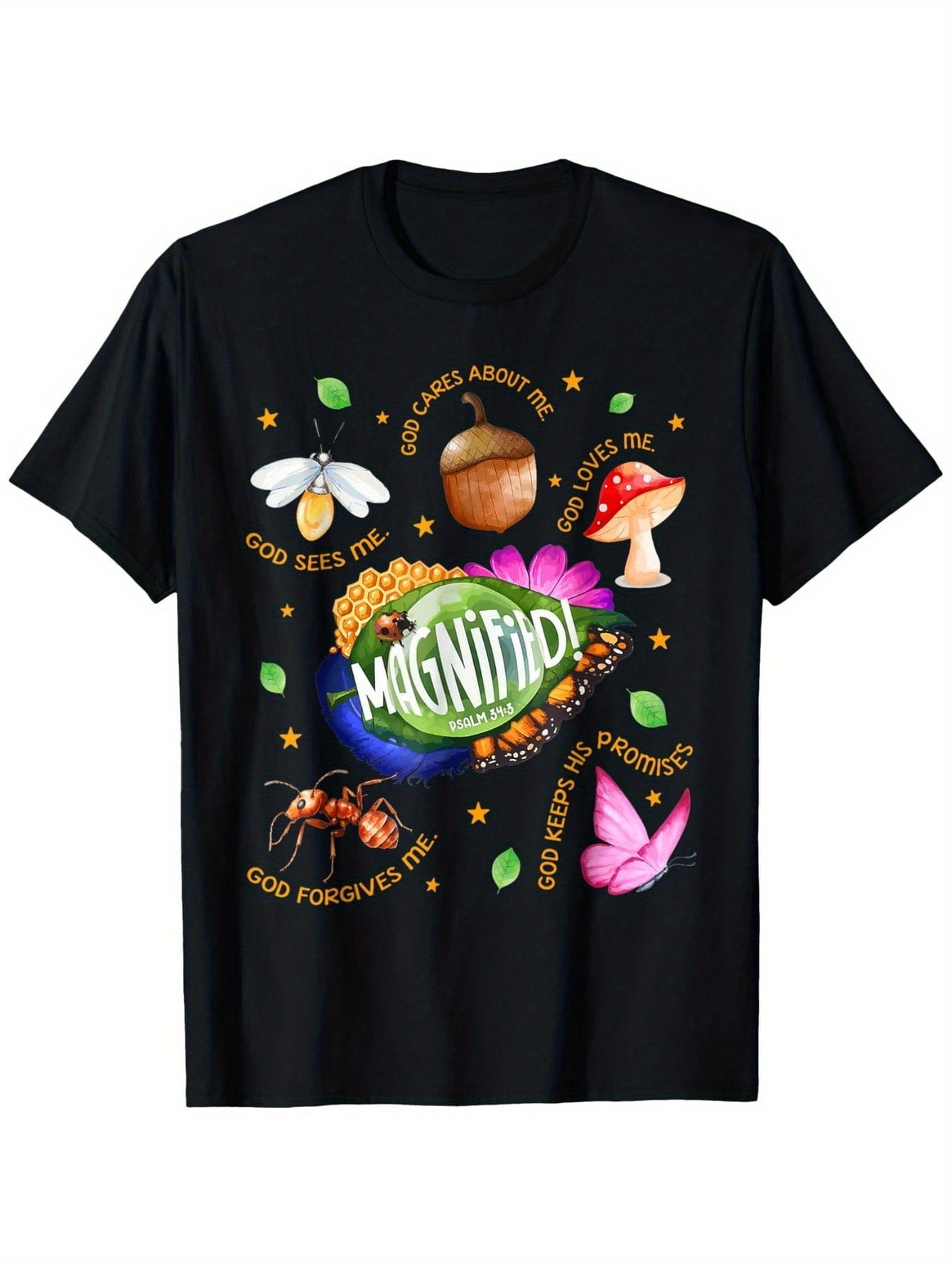 2025 Magnified Smallest Insects Adventure Christian T-Shirt - Soft ...