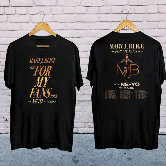 2025 Mary J Blige The For My Fans Tour T-Shirt, Mary J Blige 2025 ...