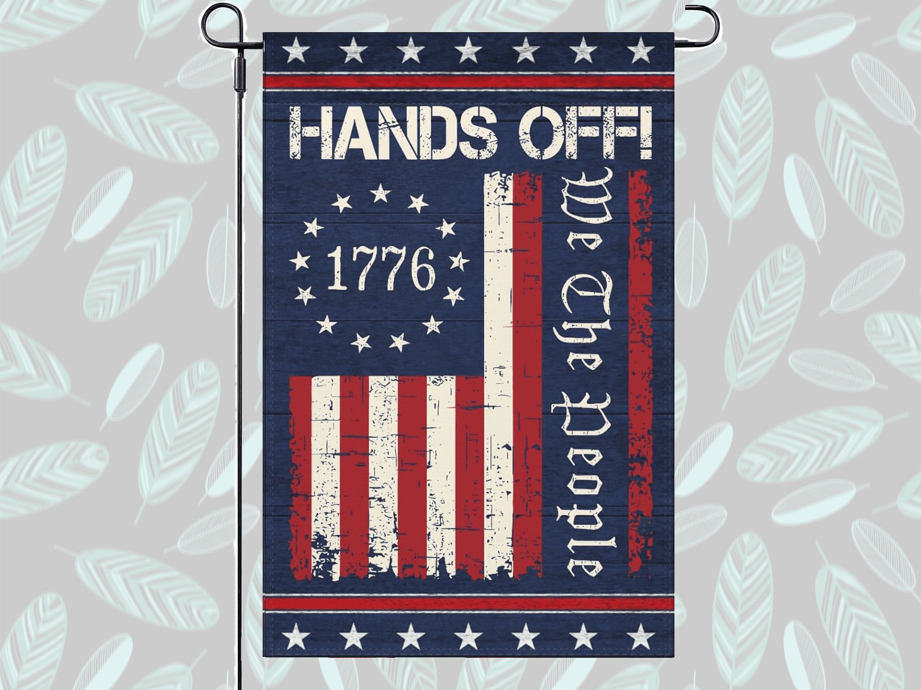 2025 May Hands Off Protest Signs, Civic Voice Protest Flag - Symbolic ...