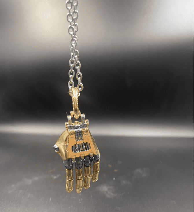 2025 Mechanical Bionic Hand Pendant, Movable Finger Robot Hand Charm ...