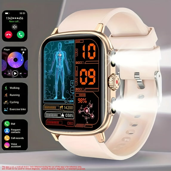 2025 Men's Outdoor Tactical Smartwatch | 1.91" HD Display | Dual LED ...