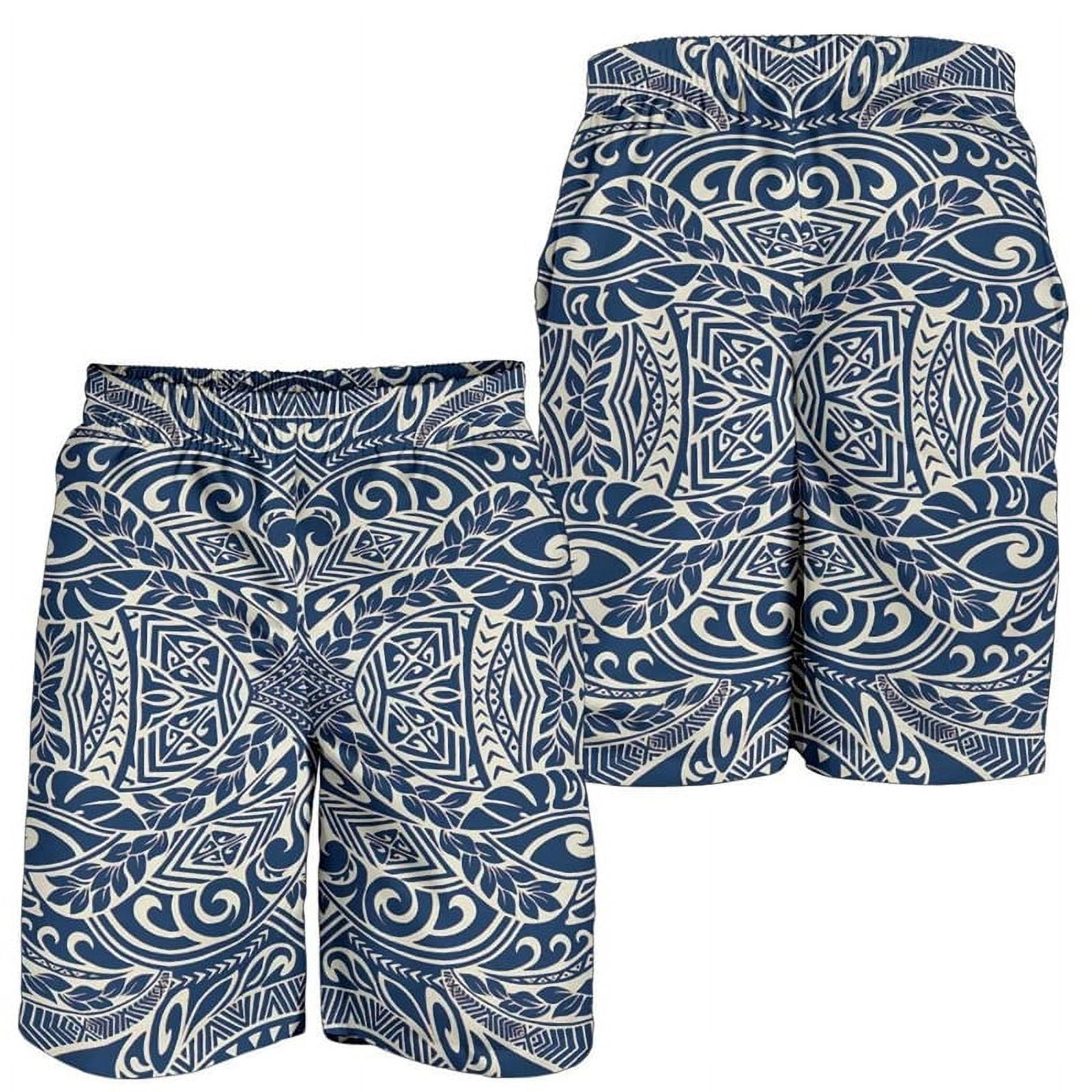 2025 Men's Shorts Boy Hawaii Beach Short Trunks Summer Polynesian Swim ...