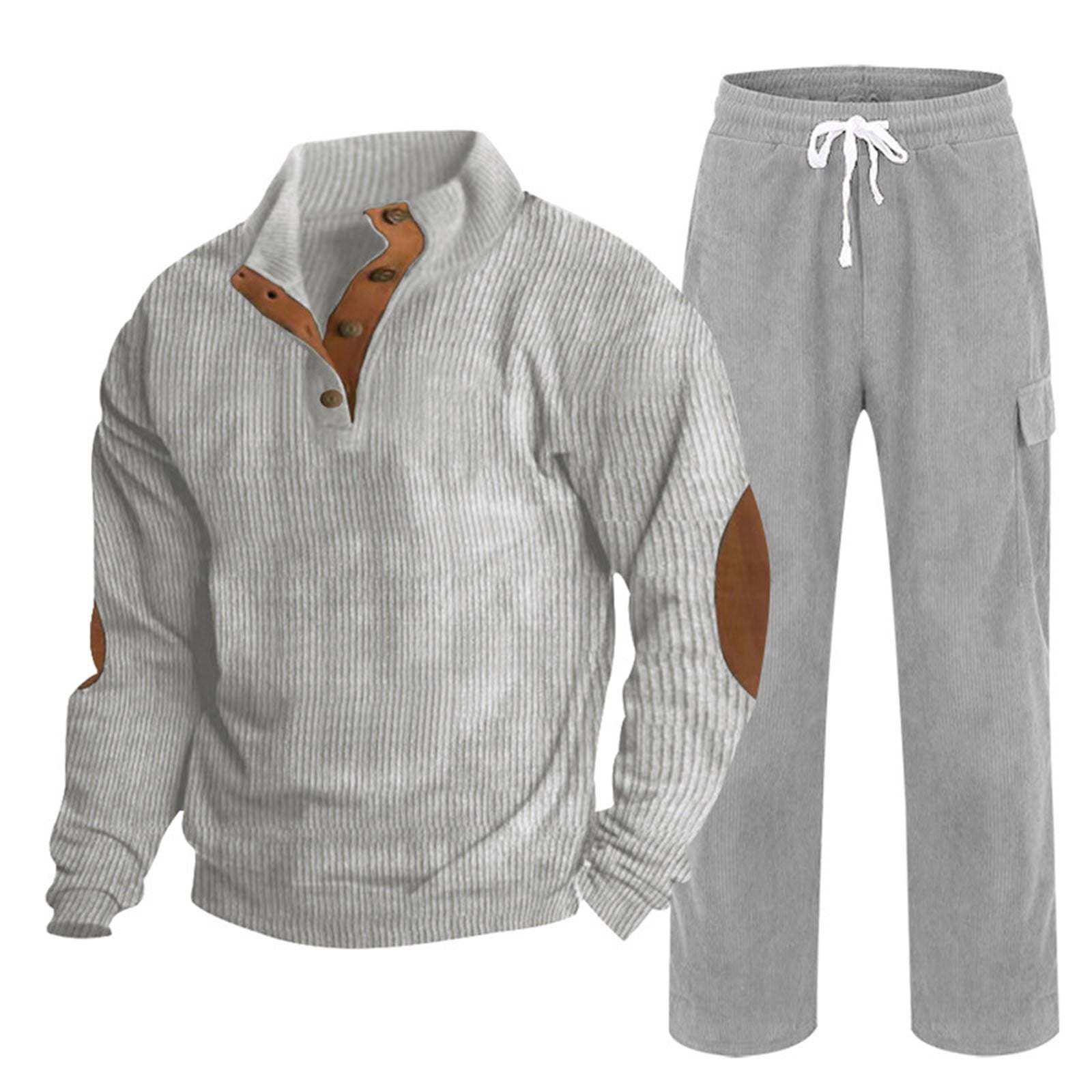 2025 Men's Tracksuit Set 2 Piece Sweatsuits Winter Casual Sweatpants ...