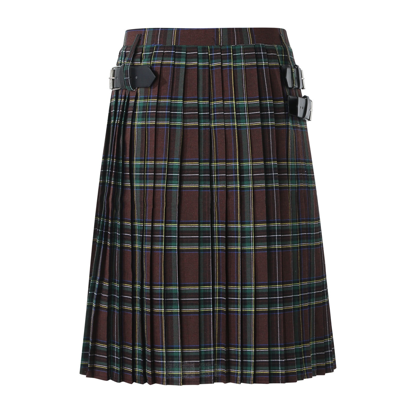 2025 Mens Casual Retro Memory Plush Scottish Style Plaid Contrast ...