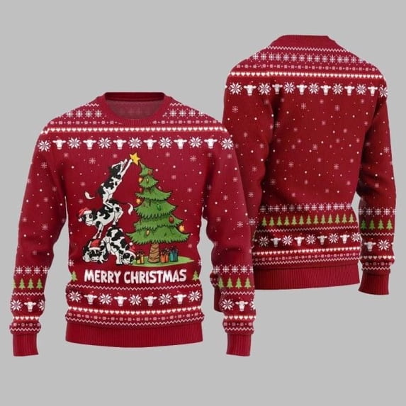 2025 Merry Christmas Cow Ugly Christmas Sweater 002 - Walmart.com