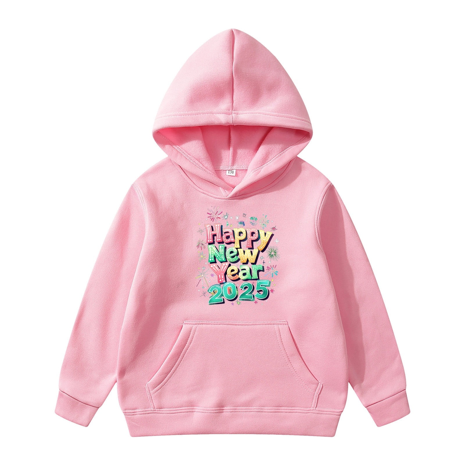 2025 Merry Christmas Kids Long Sleeve Cropped Hoodie, Oversized Unisex ...