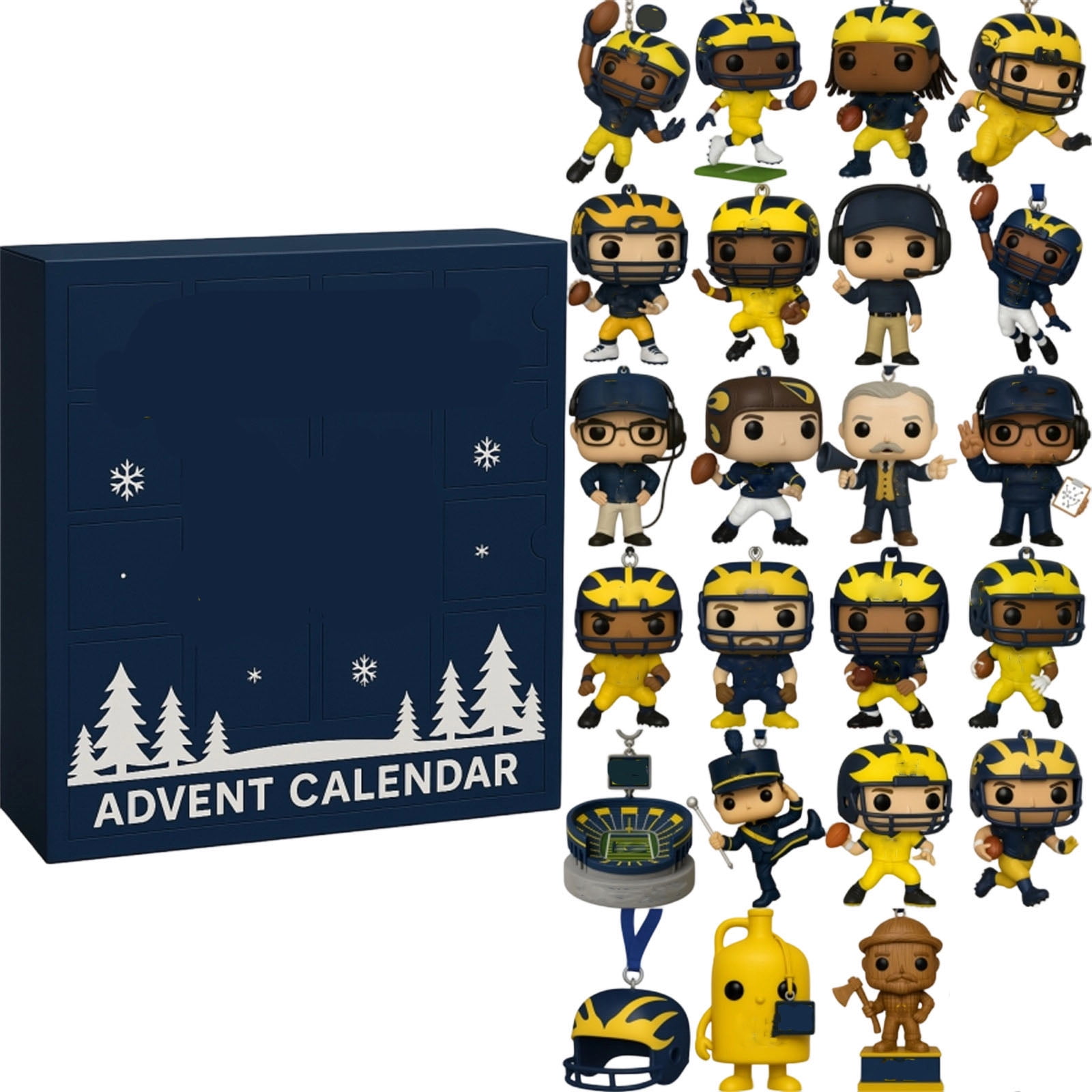 2025 Michigan Football Themed Advent Calendar, 24 Days Christmas ...