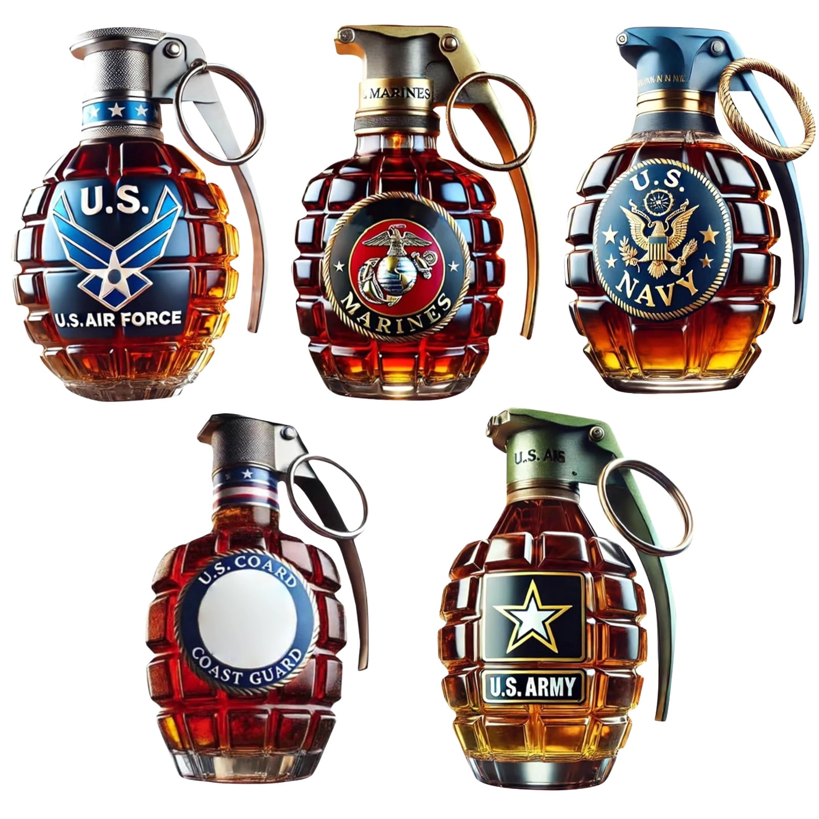 2025 Military Hand Grenade Whiskey Bottle – Engraved Grenade-Shape ...