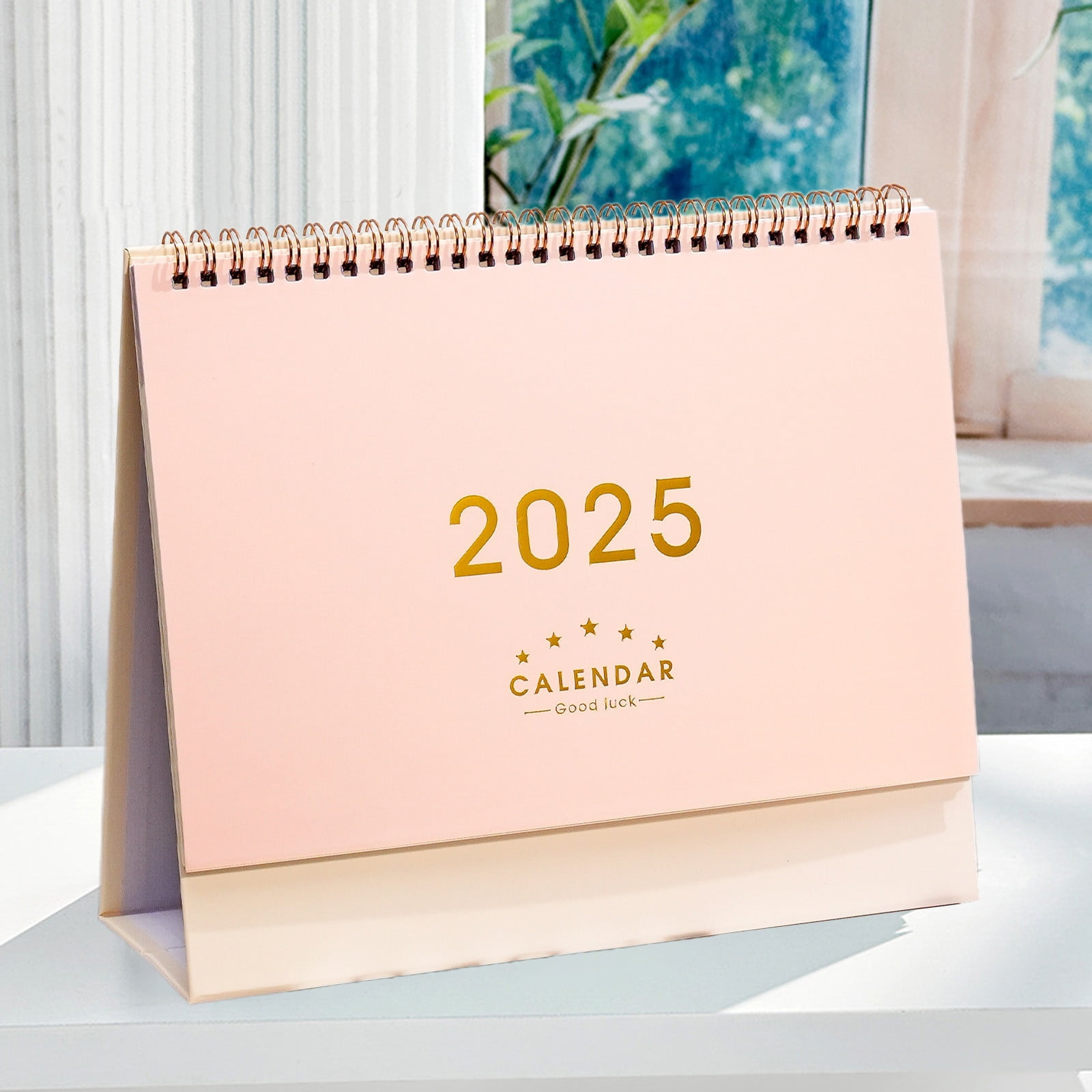 2025 Mini Desk Calendar, Flip Standing Calendar Running Standing Flip ...