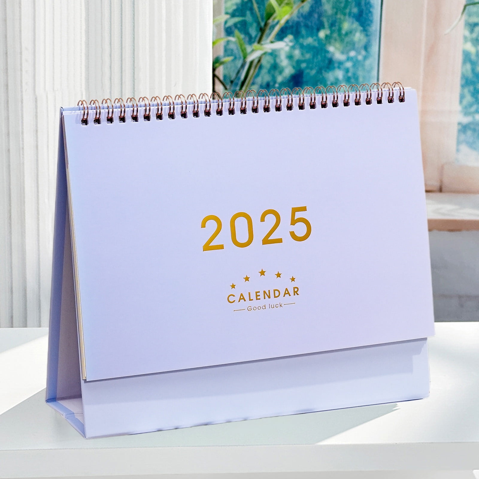2025 Mini Desk Calendar, Flip Standing Calendar Running Standing Flip ...