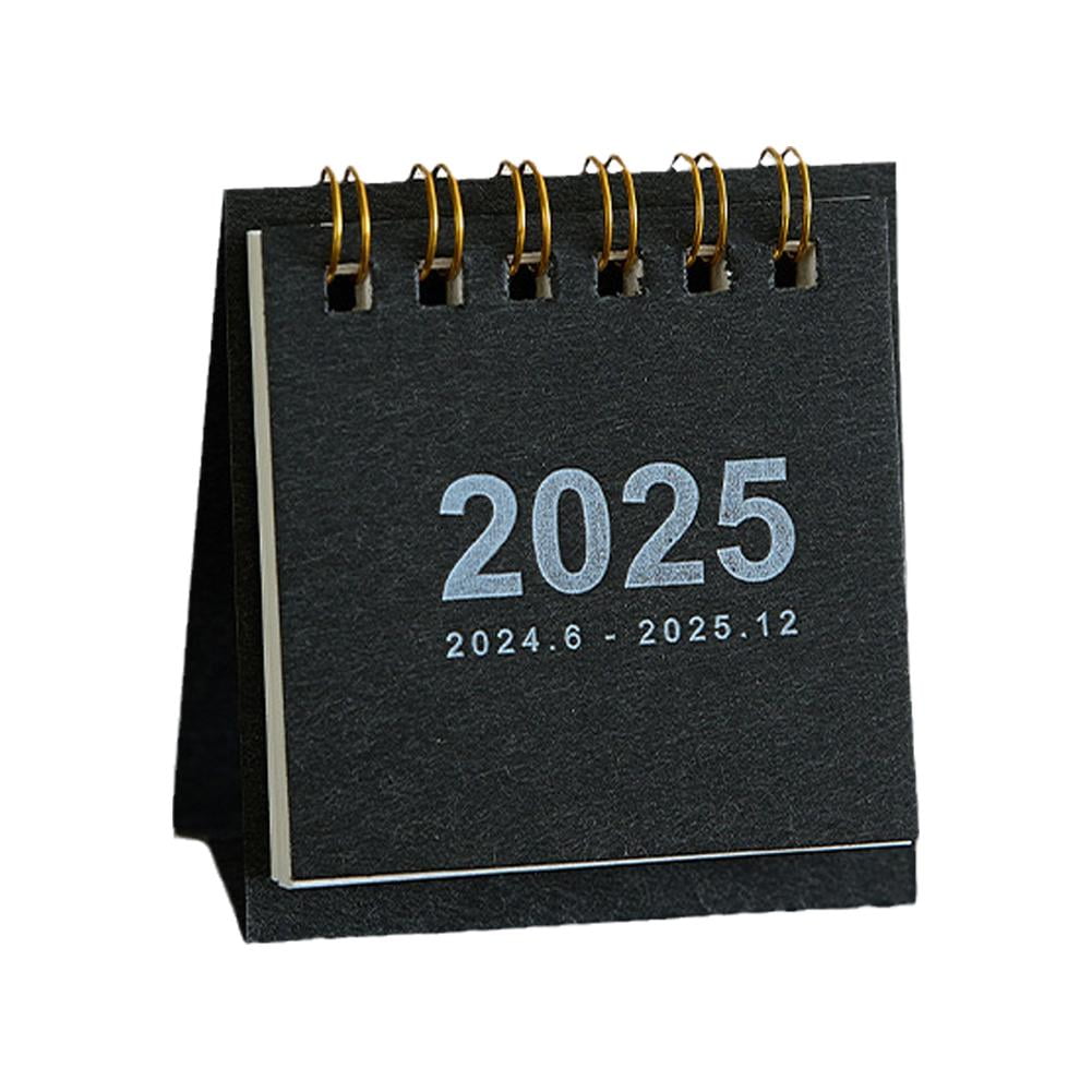 2025 Mini Desk Calendar Small Desktop Standing Flip Monthly Calendar ...