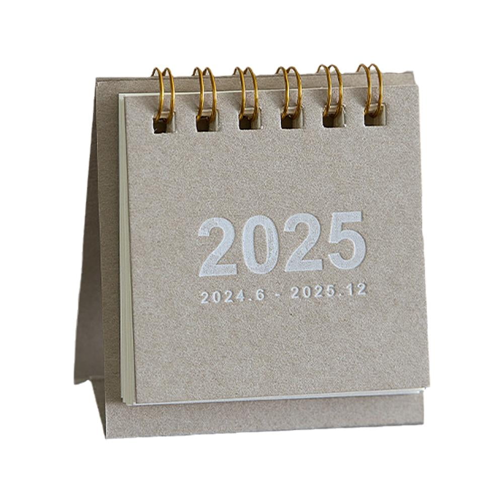 2025 Mini Desk Calendar Small Desktop Standing Flip Monthly Decors ...
