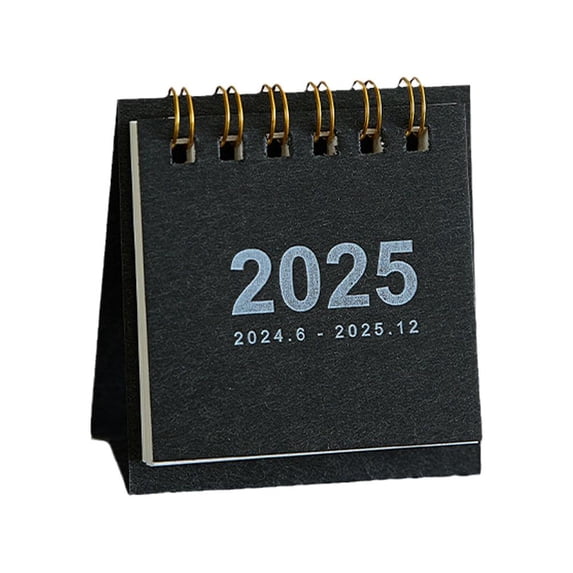2025 Mini Desk Calendar Small Desktop Standing Flip Monthly New ...