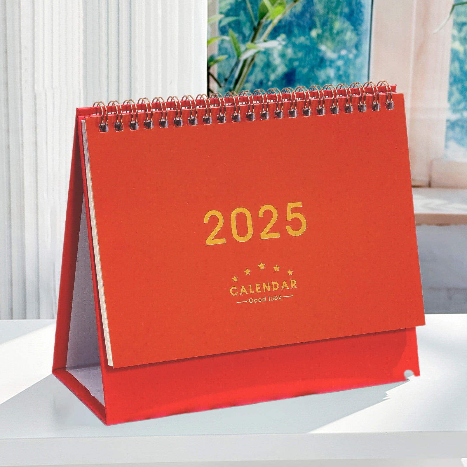 2025 Mini Desk Calendar | Standing Flip Desktop Planner | Cute Paper ...