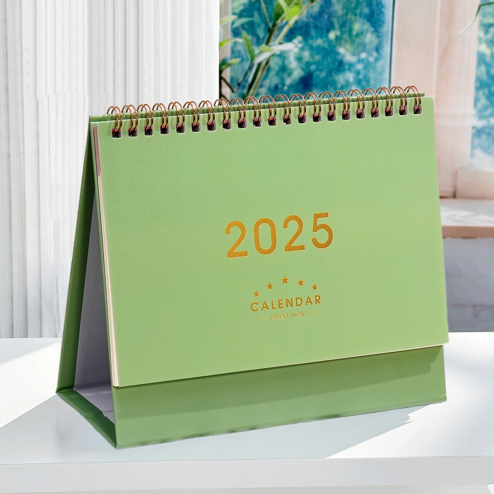 2025 Mini Desk Calendar | Standing Flip Desktop Planner | Cute Paper ...