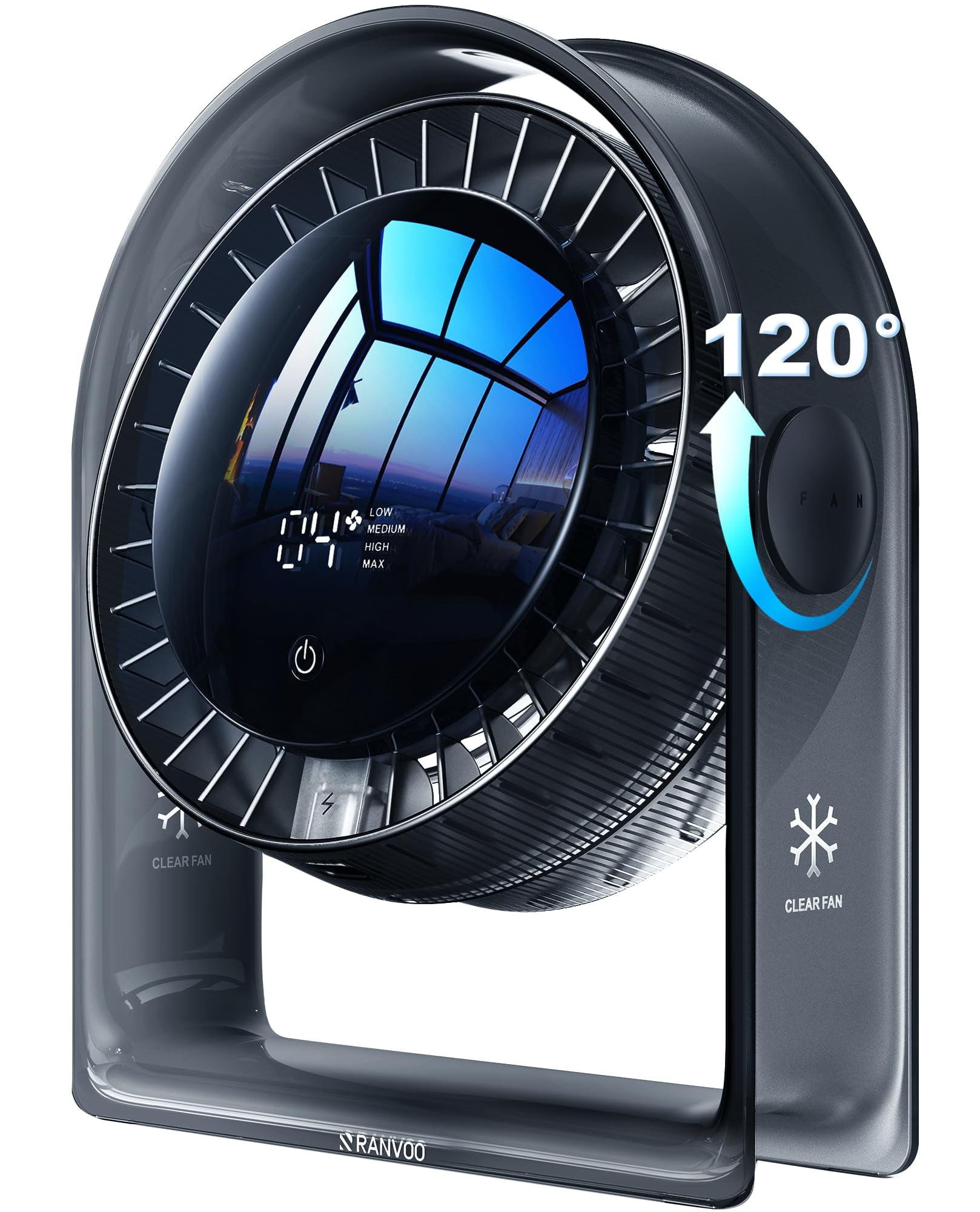 2025 Mini Desk Fan, Portable USB Air Circulator for Bedroom Office ...