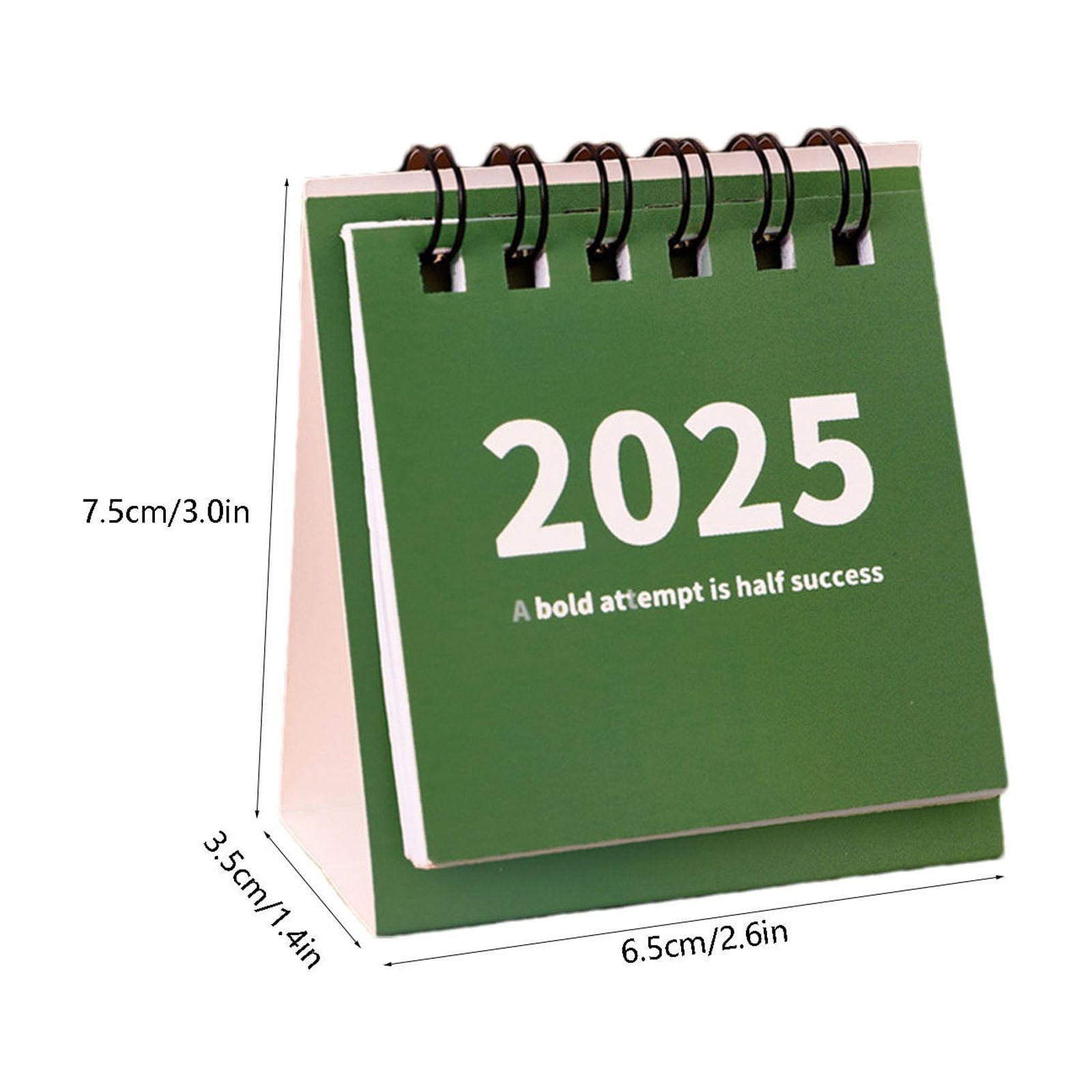 2025 Mini Small Desk Calendar Unprinted Wind Calendar Punch Card ...