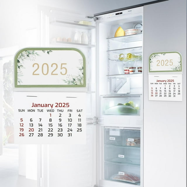 2025 Mini Stick on Calendar Peel and Stick Calendar Small Wall Calendar ...