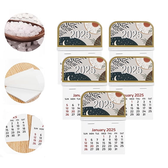 2025 Mini Stick Calendar, Small Sticky Calendar, 2025 Mini Stick on ...